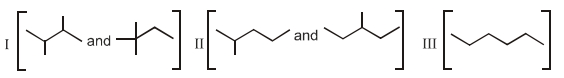 Isomers of hexane, based on their branching, can be divided into three ...