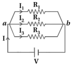 Obtain the expression for the equivalent resistance for 3 resistors ...